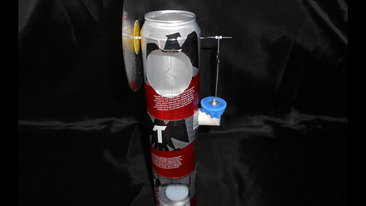Stirling Engine Made From Aluminum Cans - YouTube