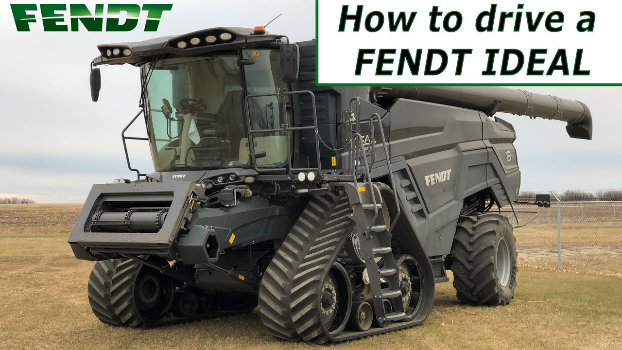 How to drive a Fendt Ideal Combine - YouTube