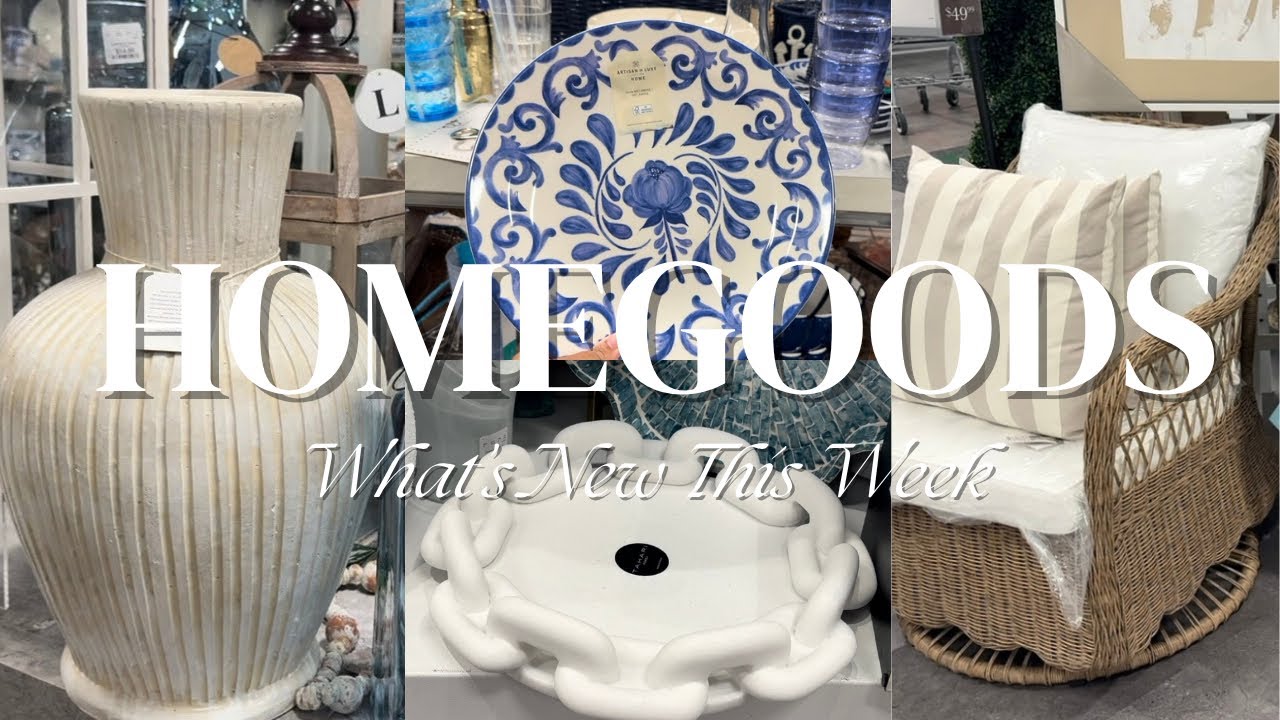 HOMEGOODS NEW HOME DECOR | SHOP WITH ME & DECORATING IDEAS! - YouTube