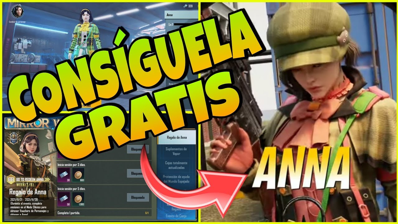 CONSIGUE A ANNA GRÁTIS el NUEVO PERSONAJE de PUBG MOBILE - YouTube