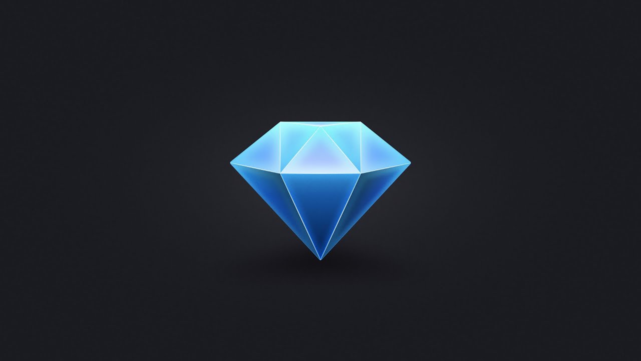Diamond 3D icon Design Illustration - Affinity Designer Tutorial - YouTube