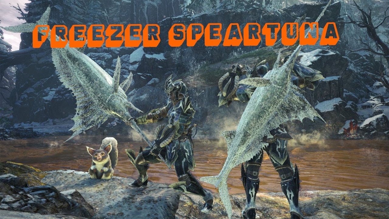 MHW ICEBORNE: UNLOCK FREEZER SPEARTUNA GREATSWORD - YouTube