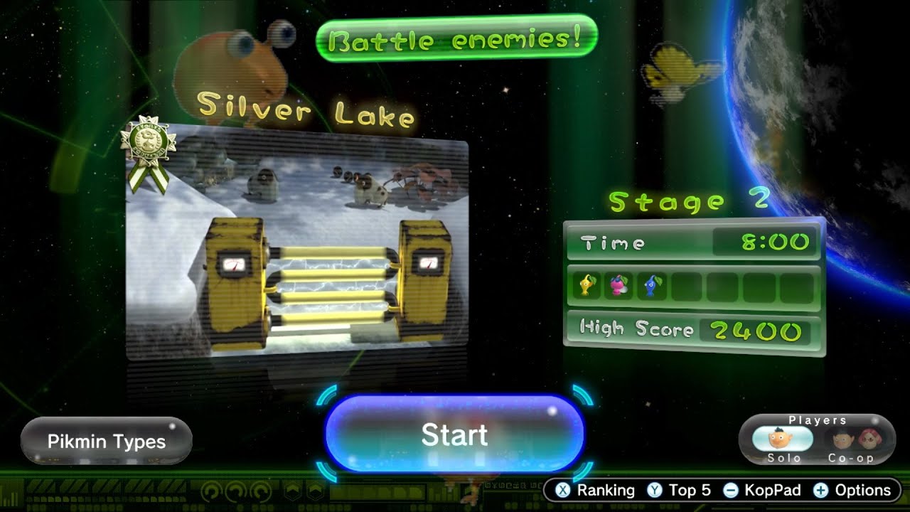 Pikmin 3 Deluxe [Mission Mode] - Silver Lake (Battle) - YouTube