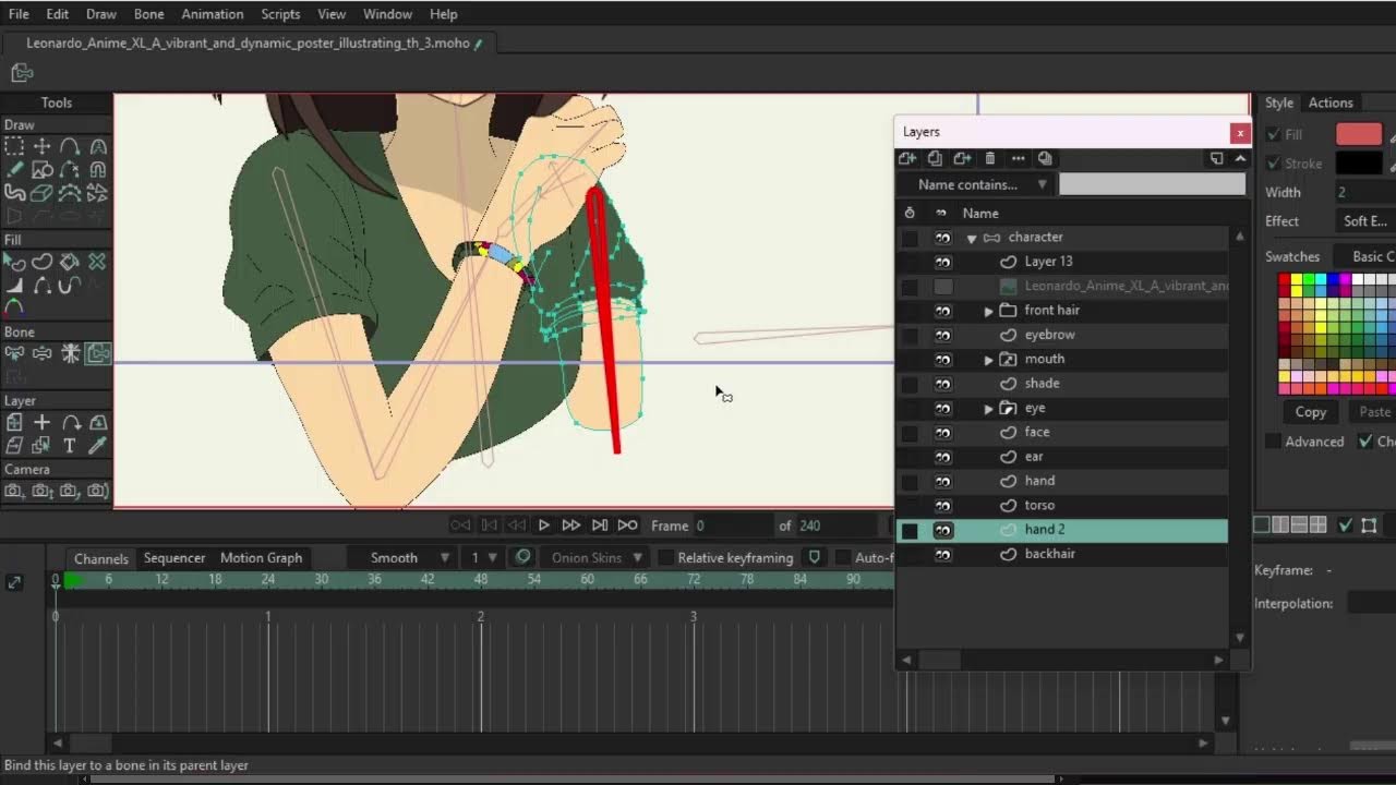 Drawing And Rigging Under 2hr Moho Studio - YouTube