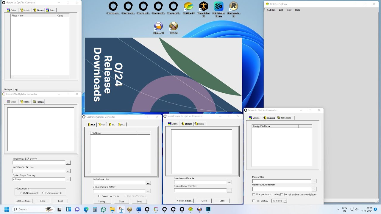 OPTITEX 24 WITH CUTPLAN AND CONVERTER OR NESTING PRO - YouTube