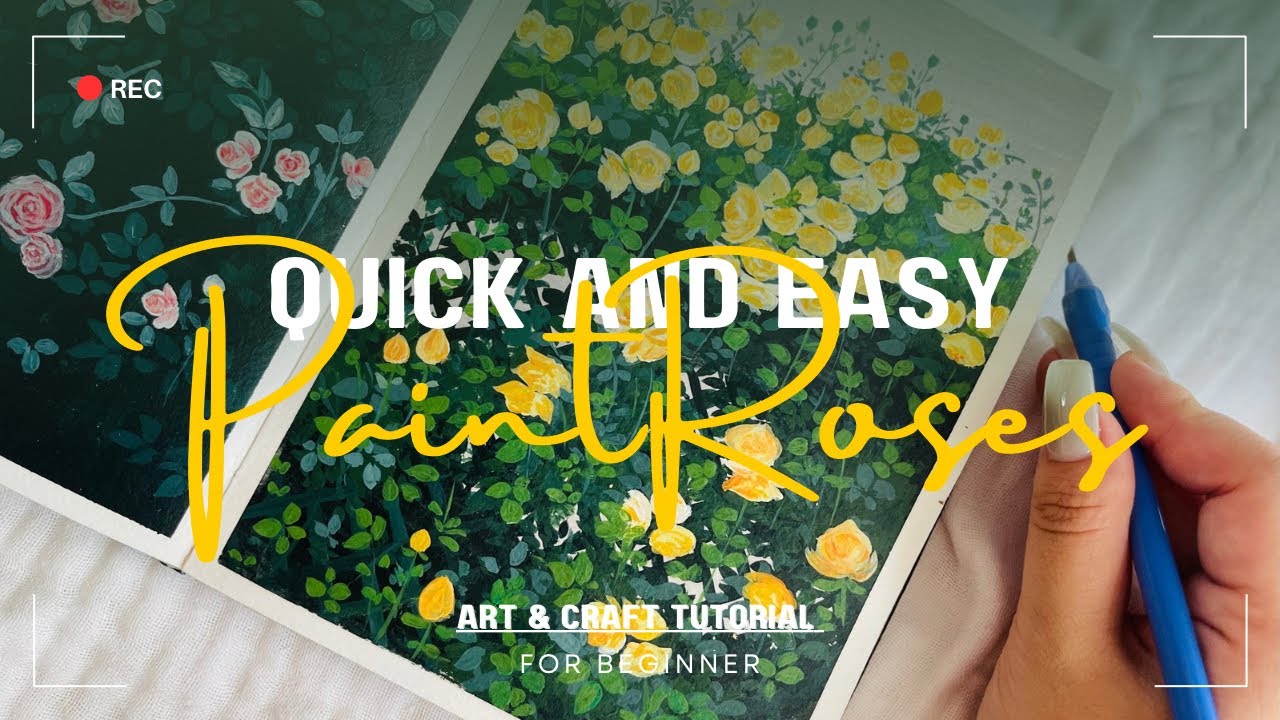 Painting Roses with Gouache | Gouache Painting Tutorial | Step by Step ...