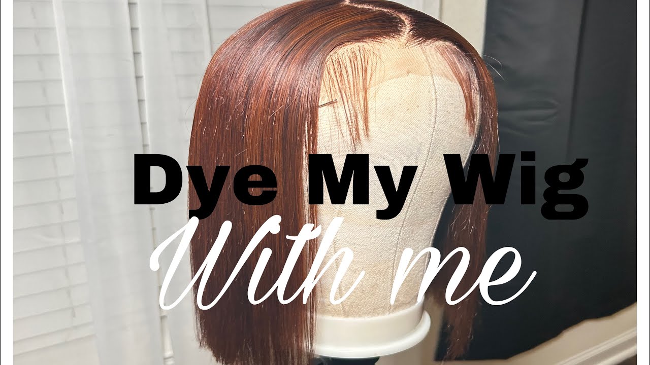 How to dye your wig at home / water color method - YouTube