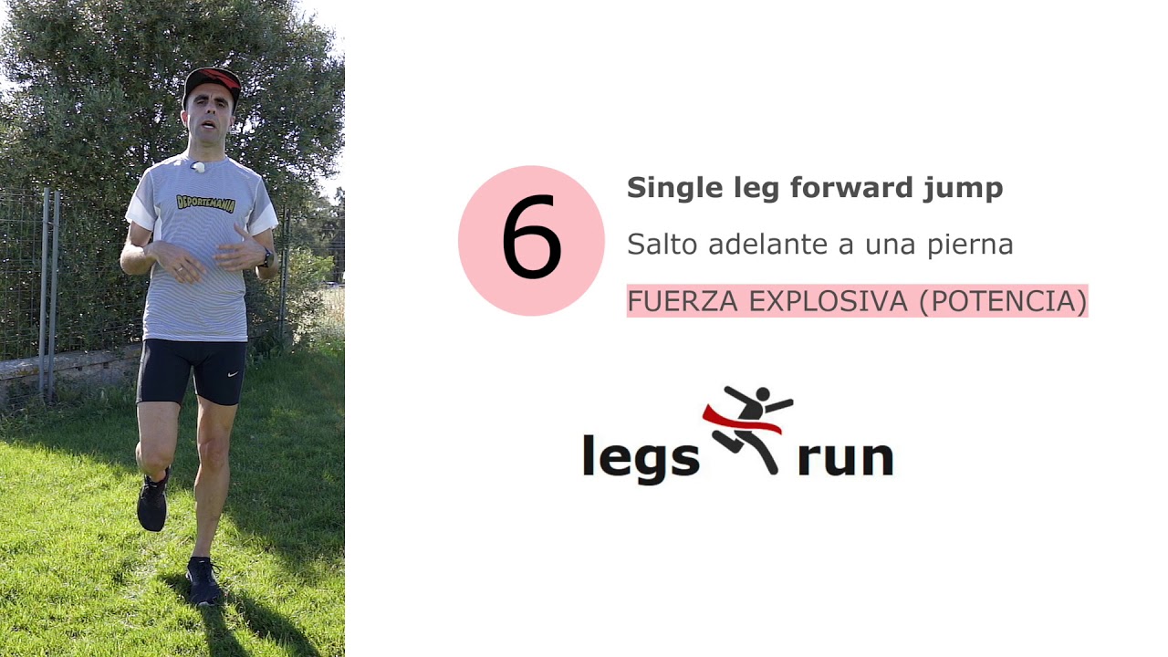 6. Single leg forward hop (POTENCIA) - YouTube