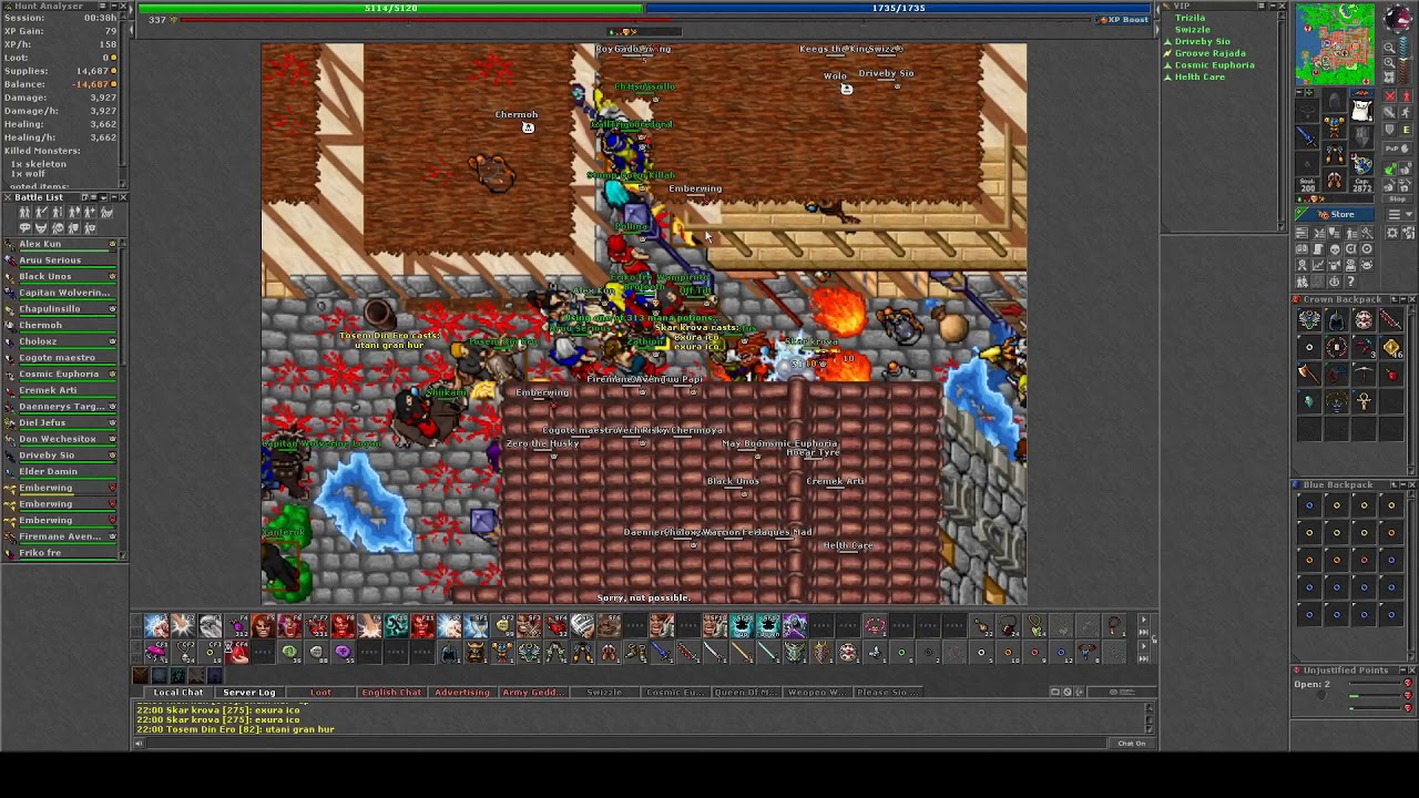 Tibia - February PVP Highlights - YouTube