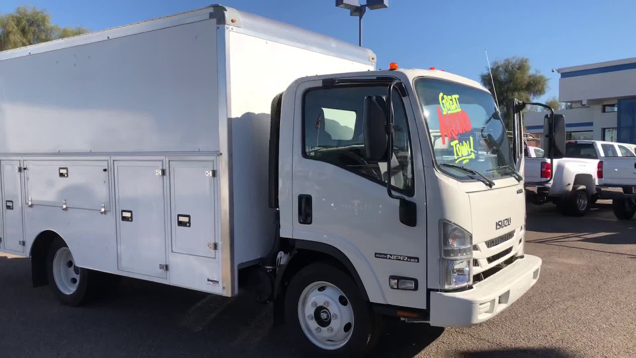2018 NPR-HD Regular Cab, Supreme Spartan Service Body #JS803670 - YouTube