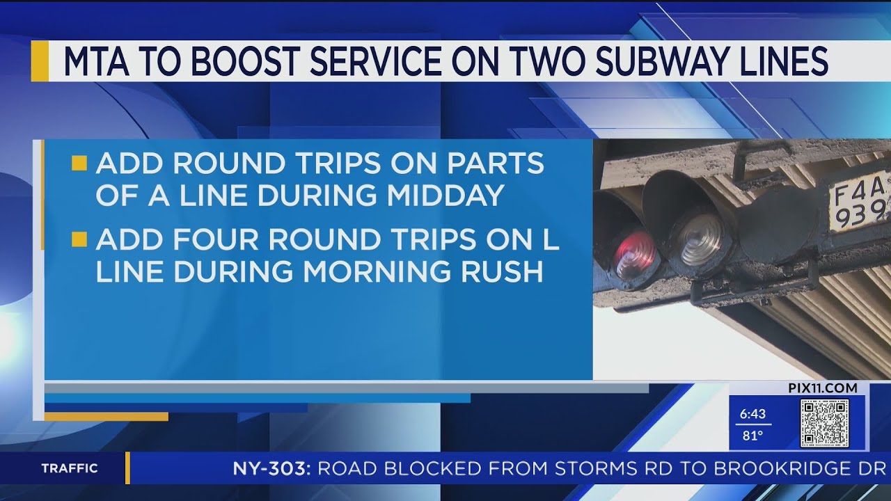 MTA proposes increased service on L, A trains - YouTube