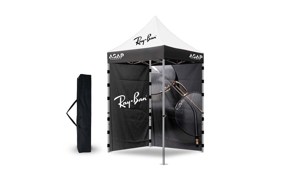 Canopy Tent With Logo：5x5ft Custom Made Canopy Tents - YouTube