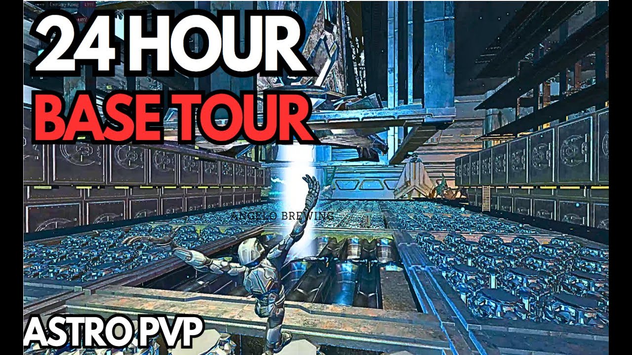 ASTRO PVP 24 HOUR BASE TOUR Ark unofficial pvp - YouTube