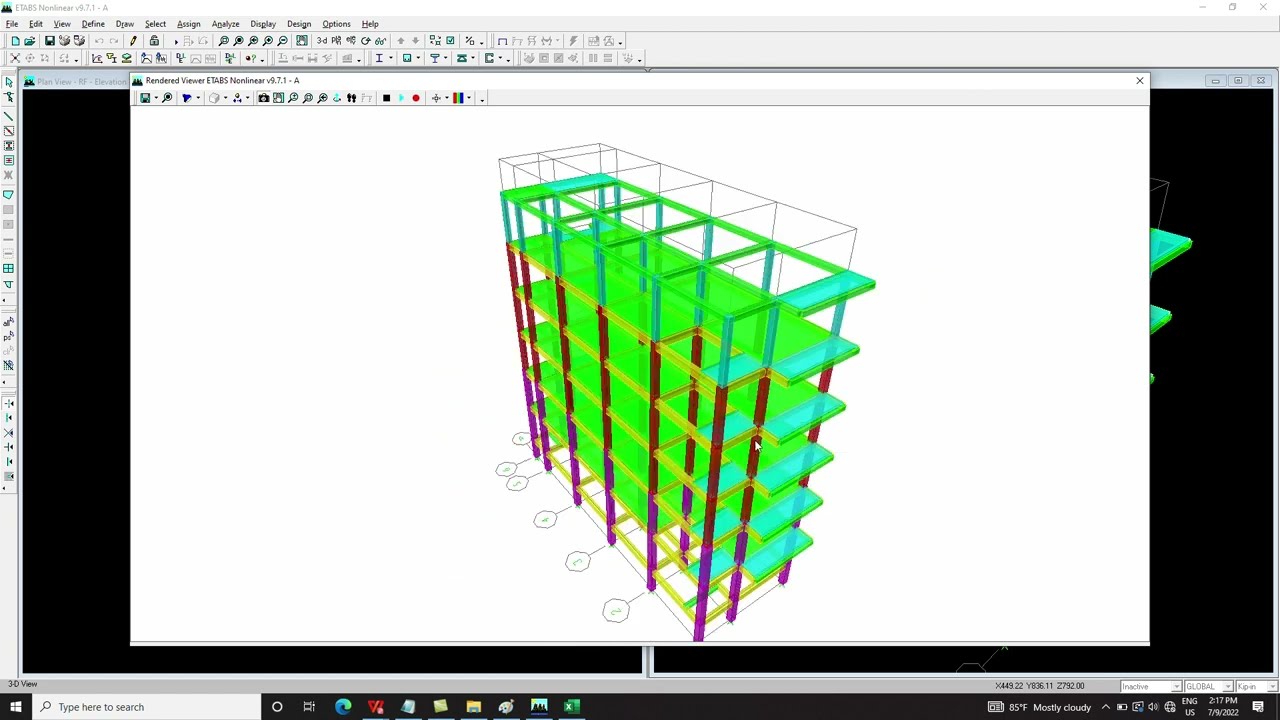 ETABS 9.7.1 (Lesson 15) - YouTube