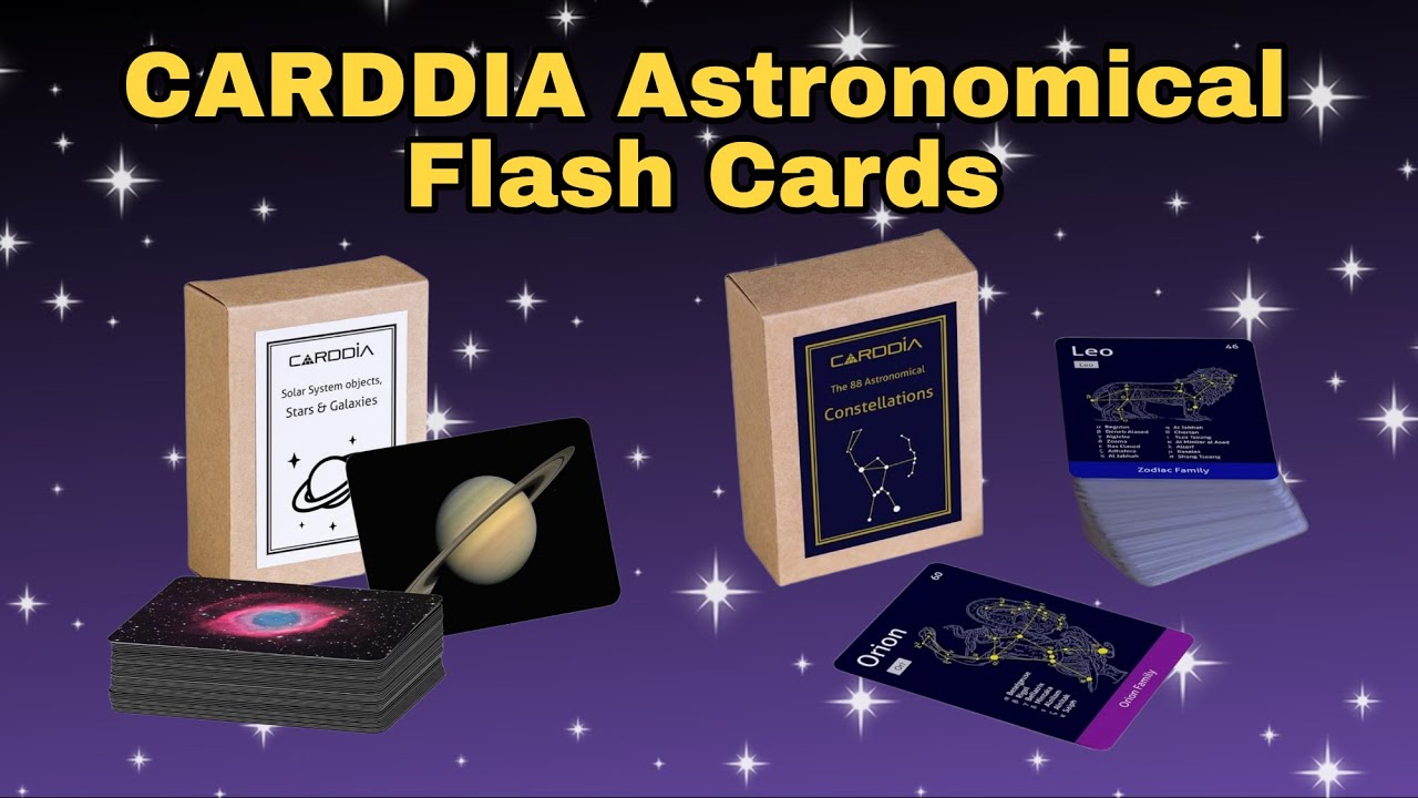 CARDDIA Astronomical Objects Flash Cards Review - YouTube