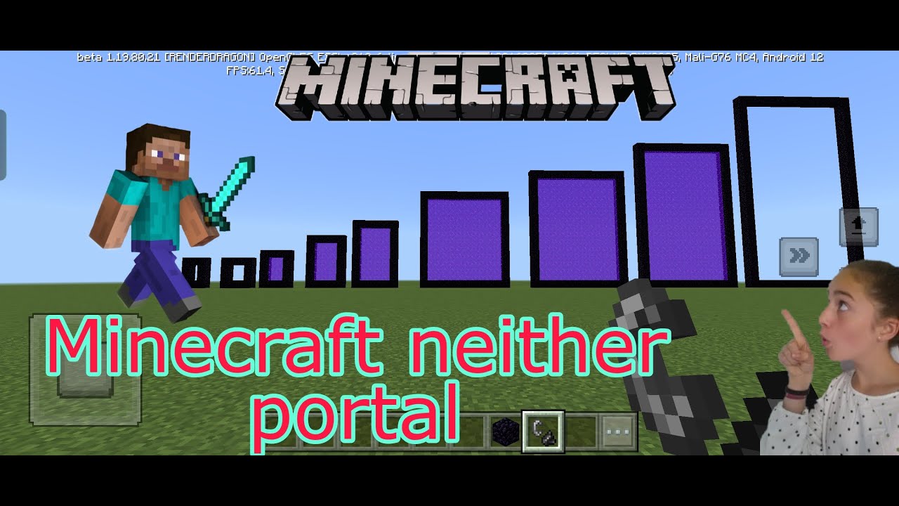 Minecraft amazing video 😱😱Minecraft neither portal😱 how to make neather ...