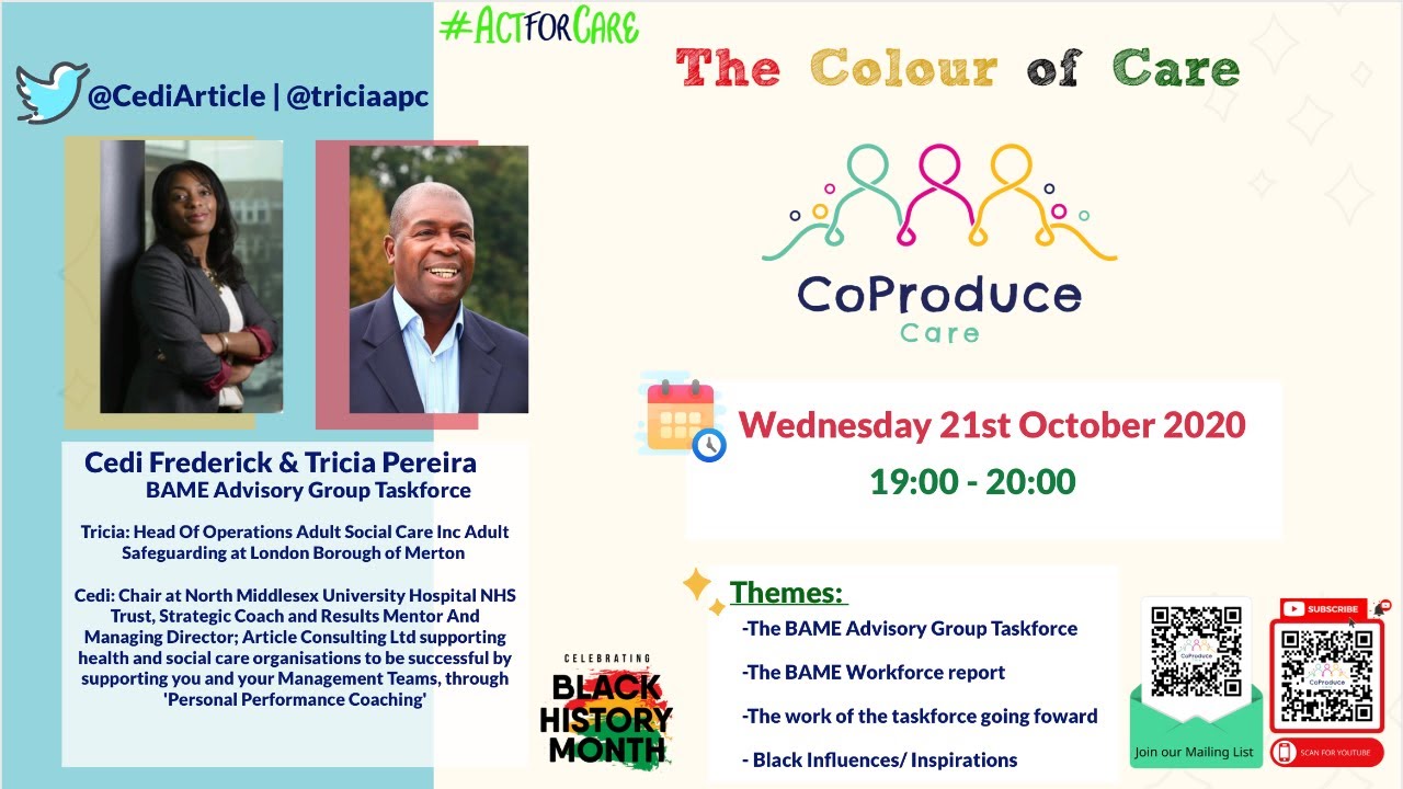 #ActforCare with Cedi Frederick and Tricia Pereira - YouTube