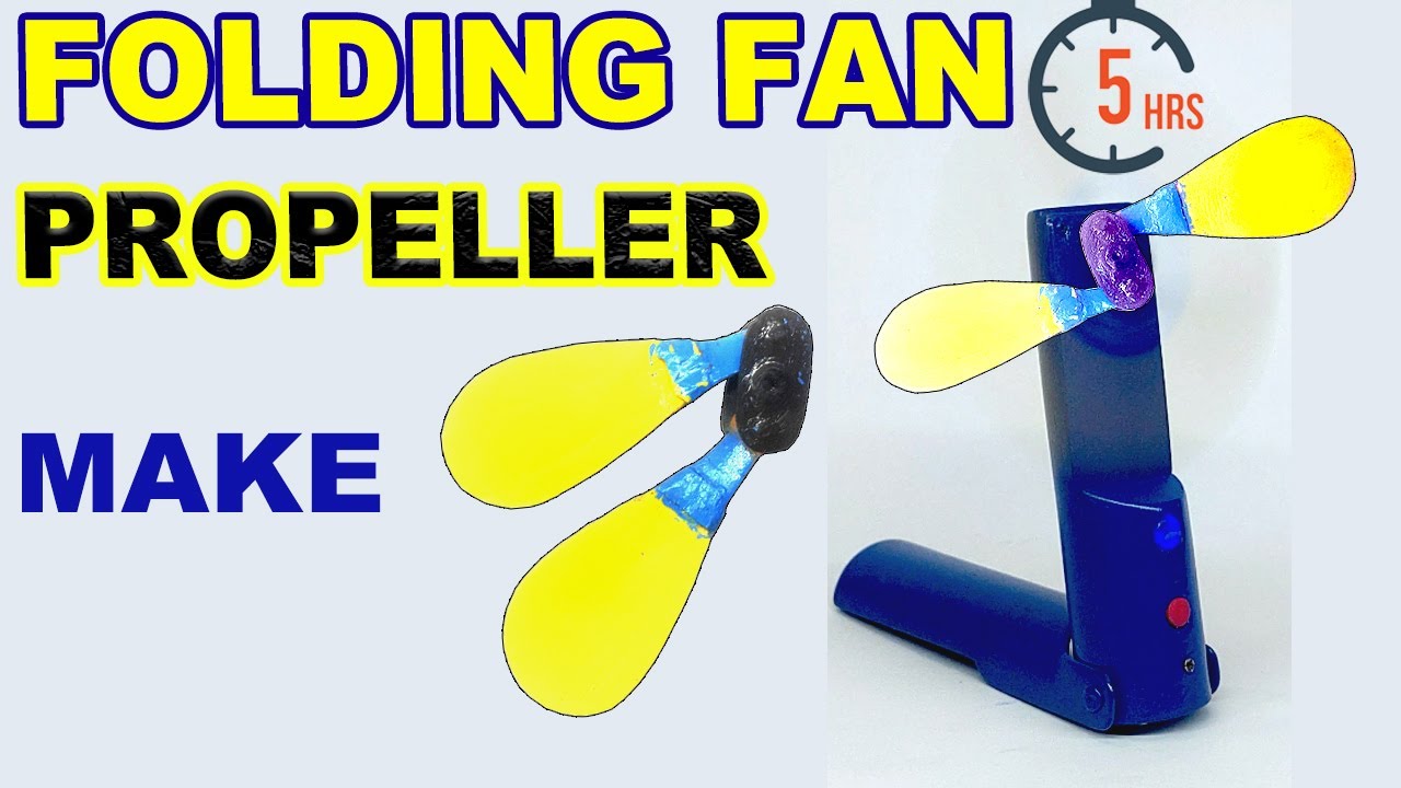 First Ever DIY Folding Propeller Fan! You Won’t Believe How It Works! 🔥 ...