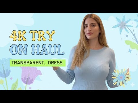 [4K] See-through transparent try-on haul | micro transparent lingerie & bikini try-on haul 2026