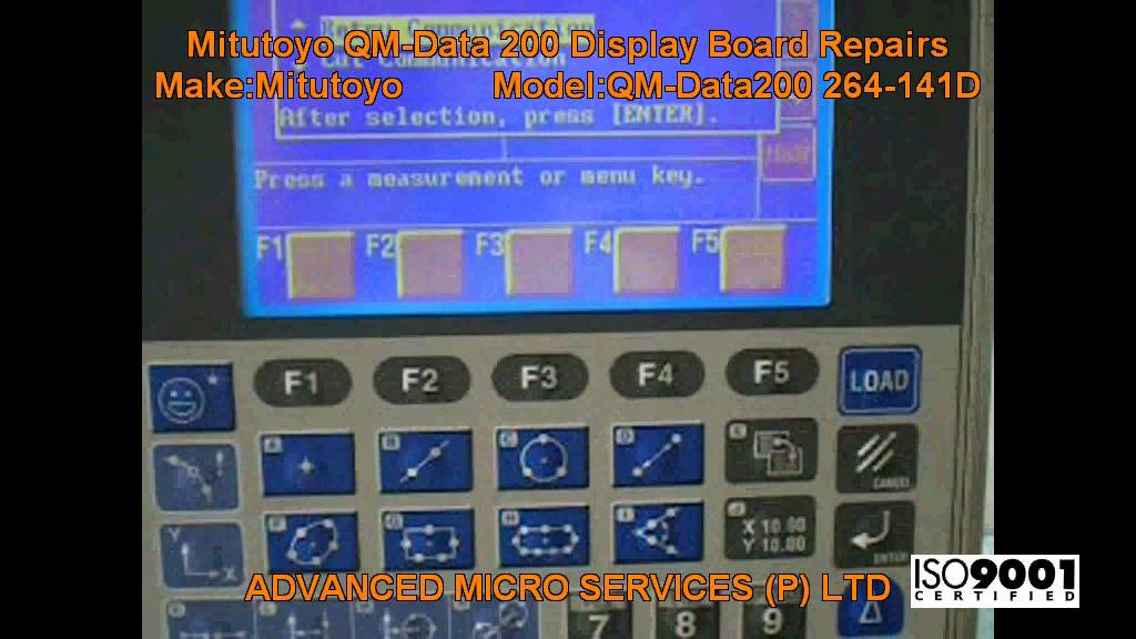 Mitutoyo QM Data 200 Display Board Repairs @ Advanced Micro Services ...