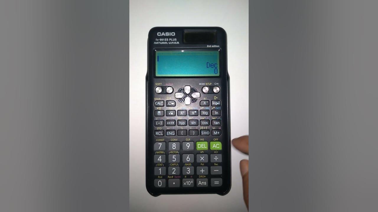 How to convert decimal number to binary number using scientific calculator fx-991ES [part-3 ...