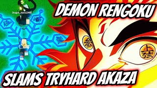 DEMON RENGOKU SLAMS TRYHARD MOBILE AKAZA PLAYER | Rogue... | Doovi
