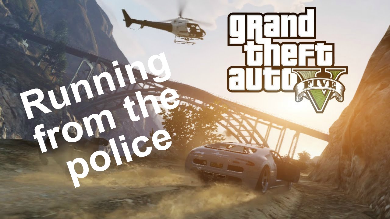 GTA V: Running from the police - YouTube