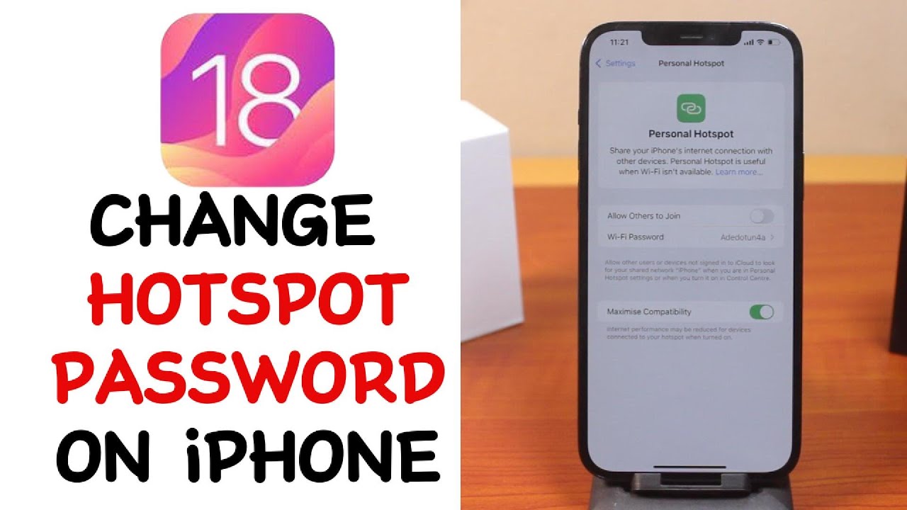 How to Change Hotspot Password on iPhone on iOS 18 - YouTube