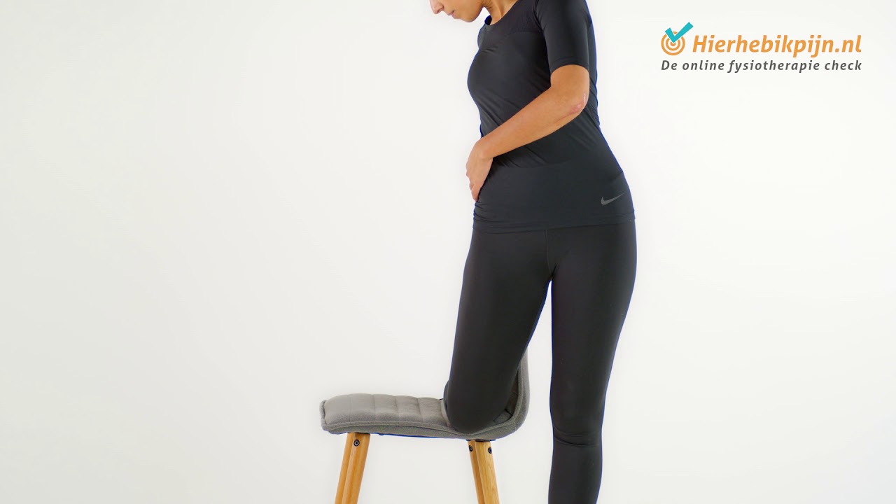 Externe rotatie heup (rekoefening) - YouTube