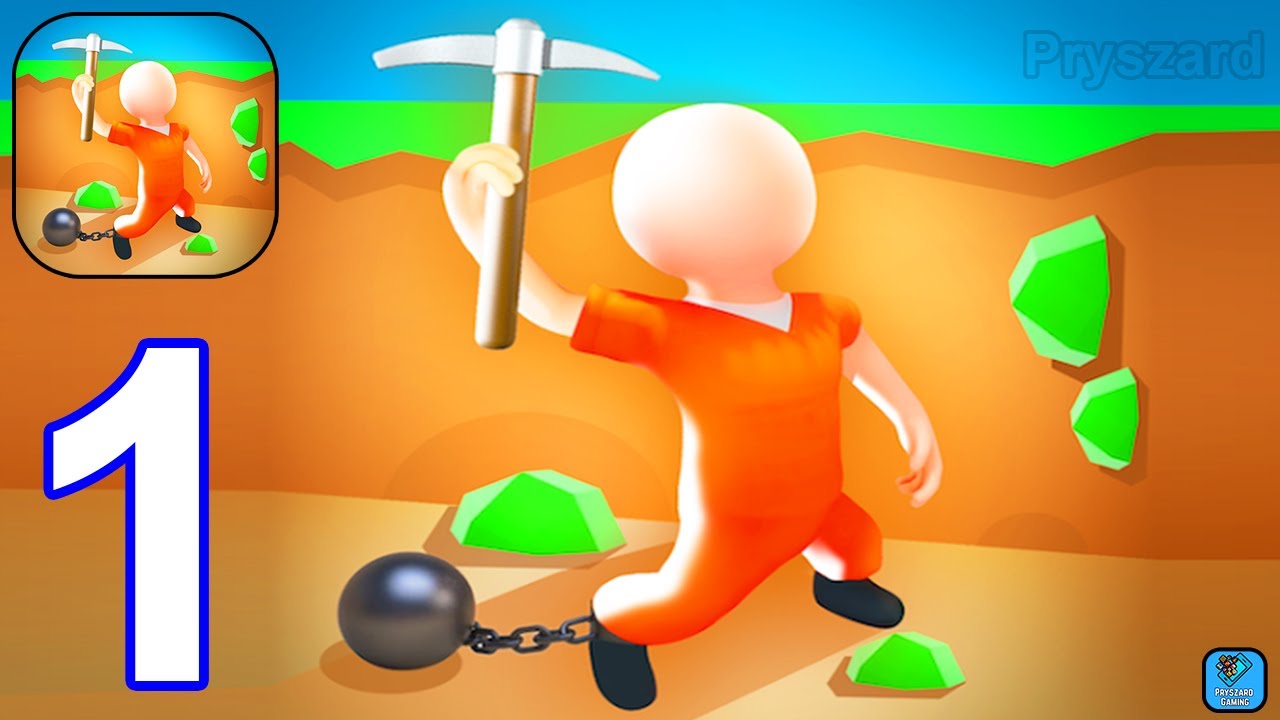 Dig and Run: Prison Escape - Gameplay Walkthrough Part 1 Tutorial Max ...