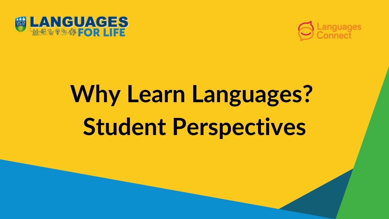 Why Learn Languages? Student Perspectives - YouTube