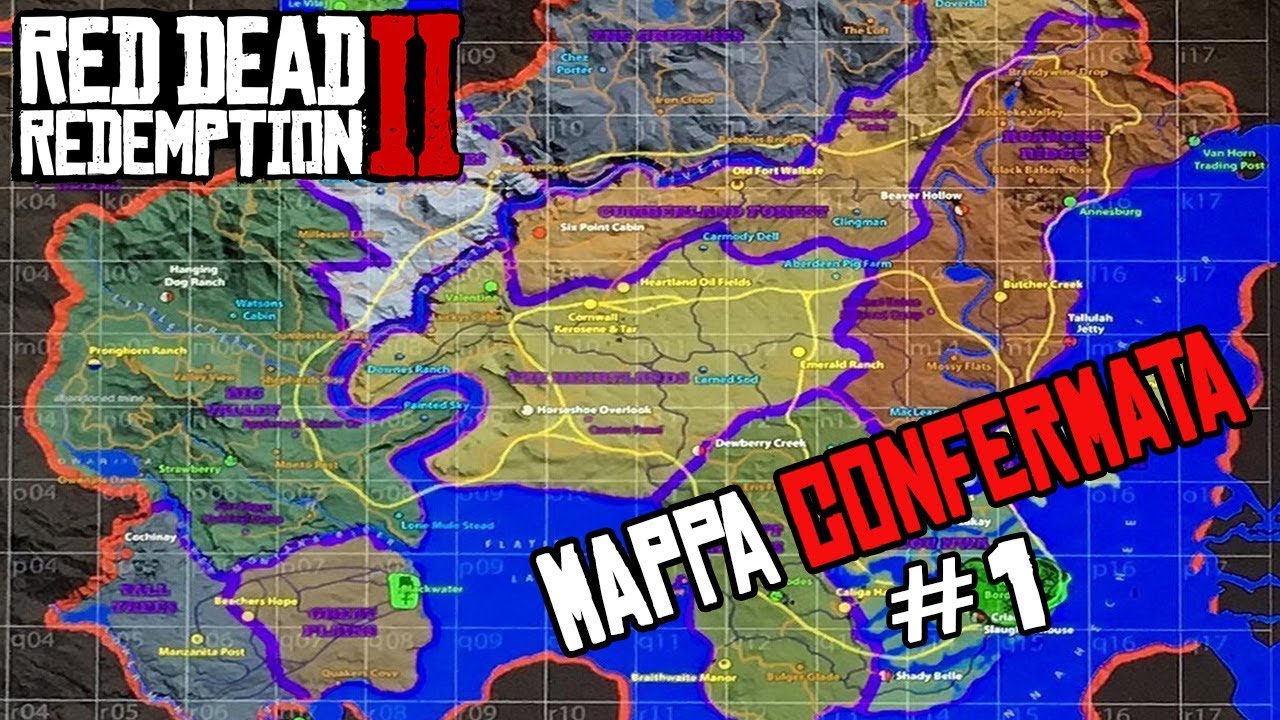 CONFERMATA LA MAPPA SCOPERTA DI RED DEAD REDEMPTION 2 - YouTube