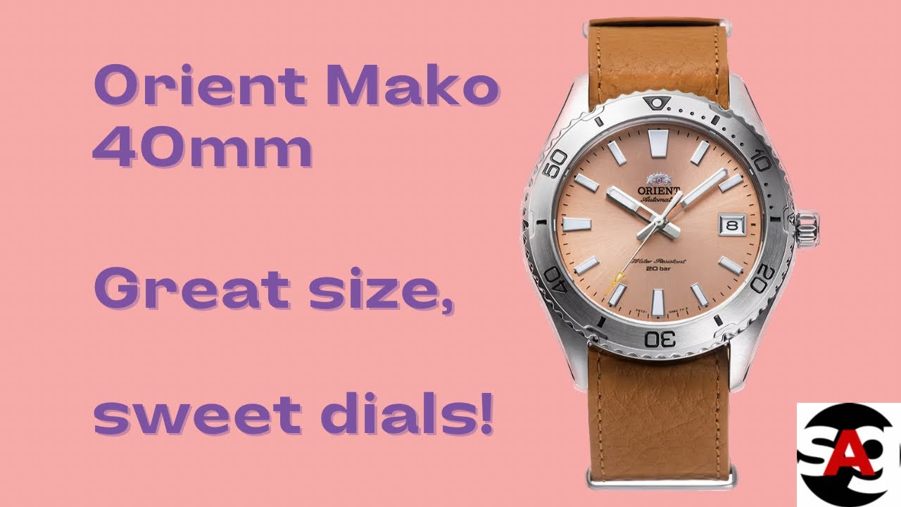 New Orient Mako 40mm - great size with sweet dial options! - YouTube