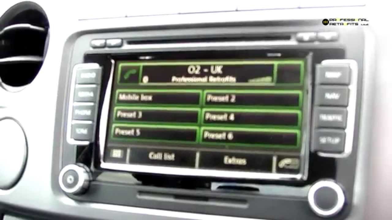 VW Amarok bluetooth retrofit for rns510 - YouTube