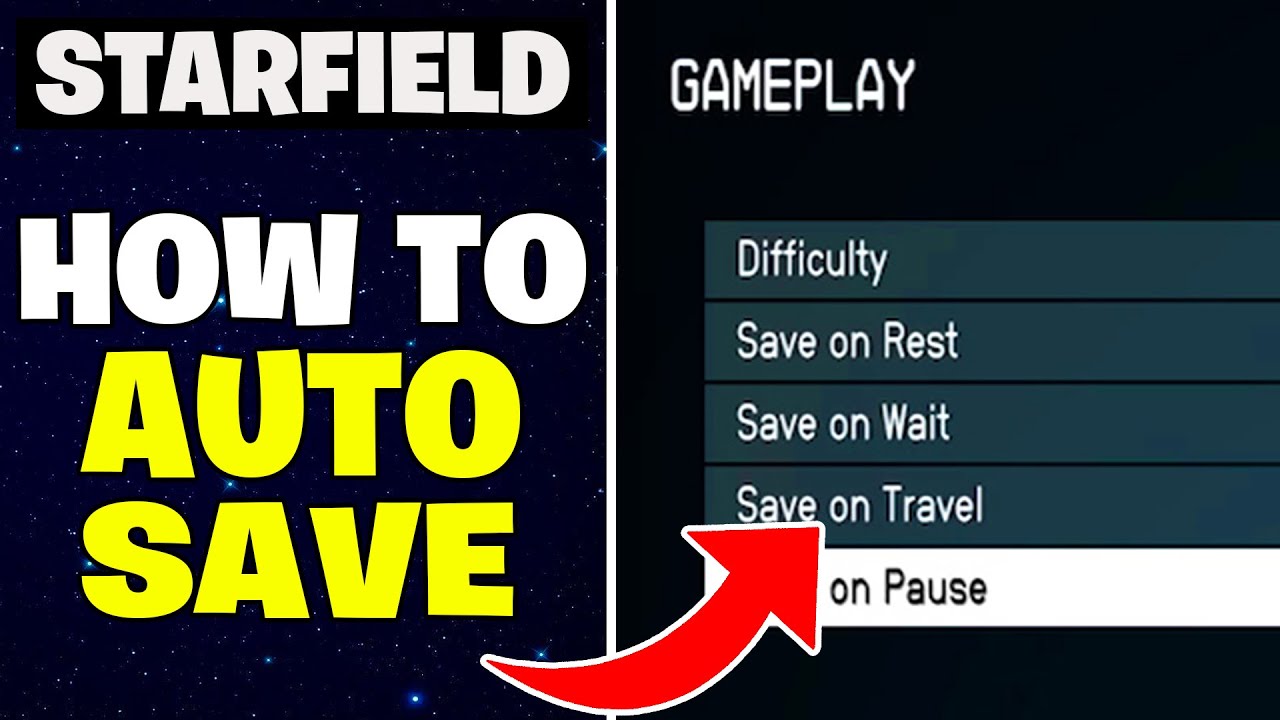 Starfield - How to Auto Save - YouTube