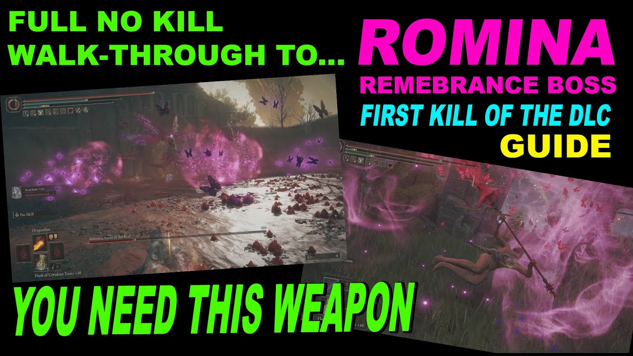 ELDEN RING: NO KILL Walk-Through to ROMINA saint of the bud remembrance ...