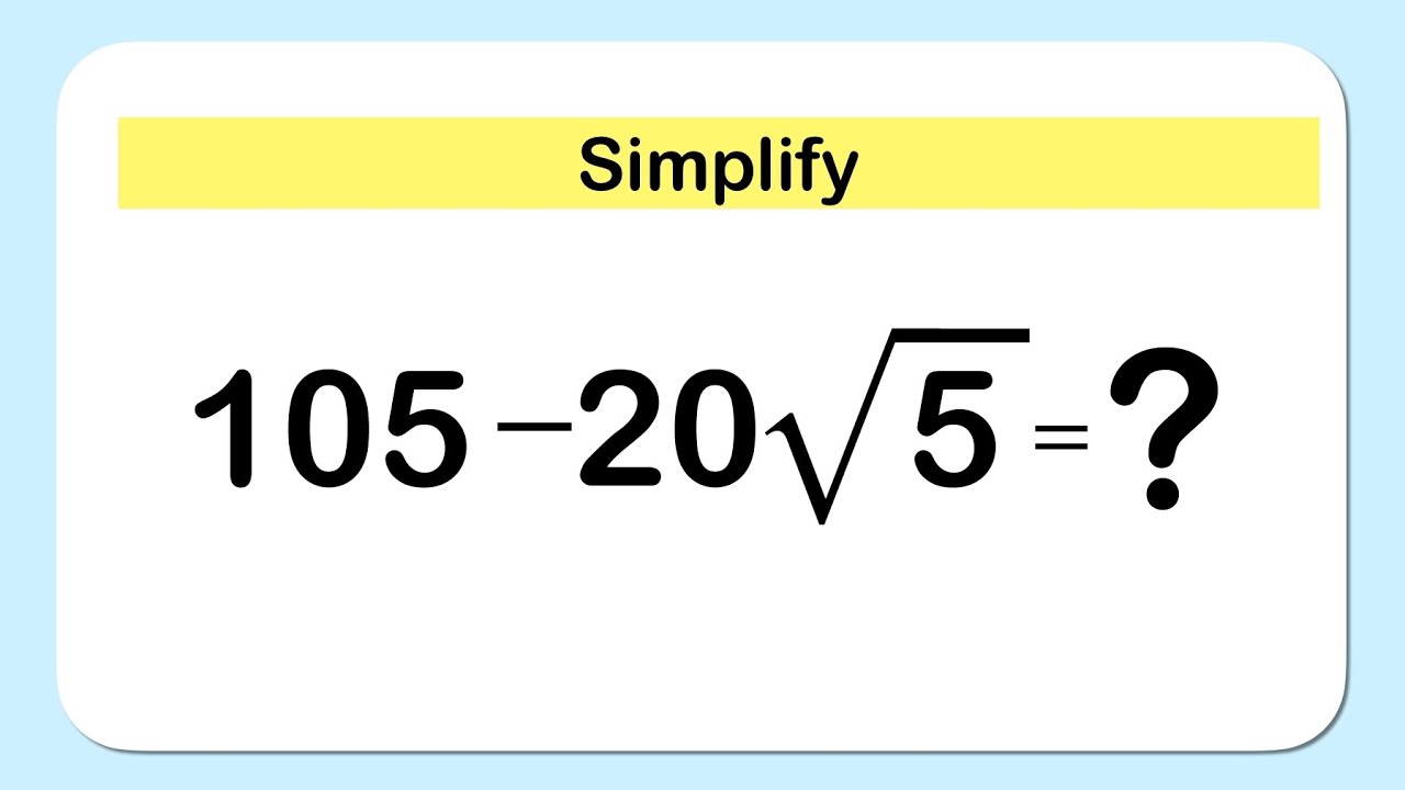Simple Arithmetic Simplification - YouTube