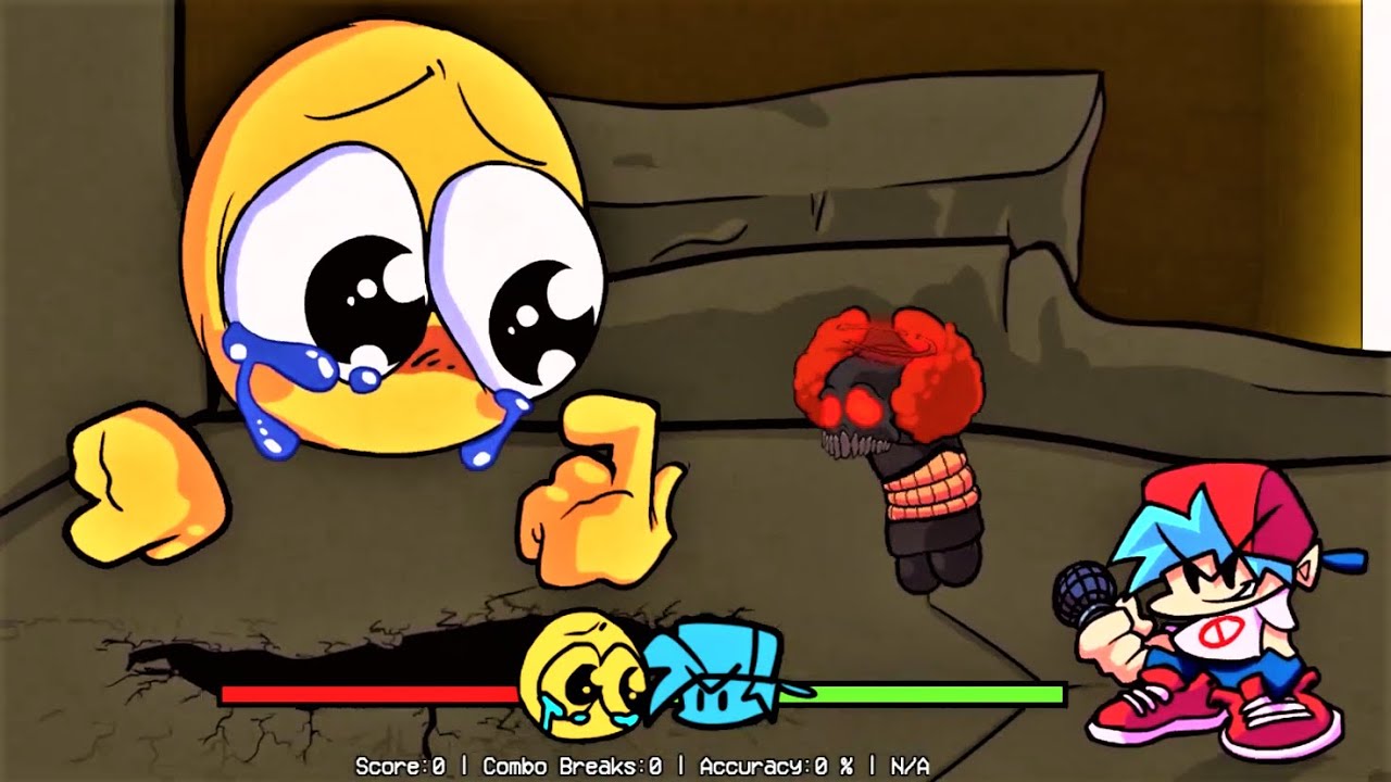 Friday Night Funkin - VS Crying Cursed Emoji Over EXPURGATION Tricky ...