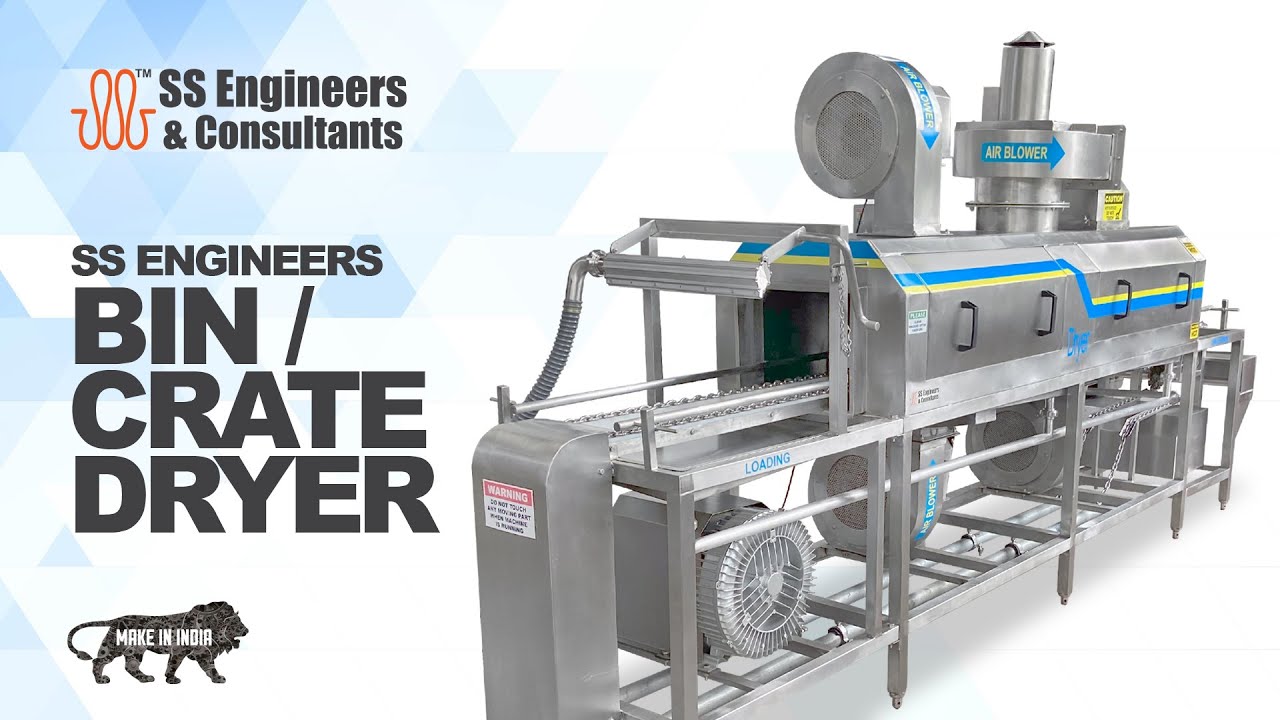 Bin Drying Machine | crate dryer | tunnel dryer | #SSEC #SSENGRINDIA ...