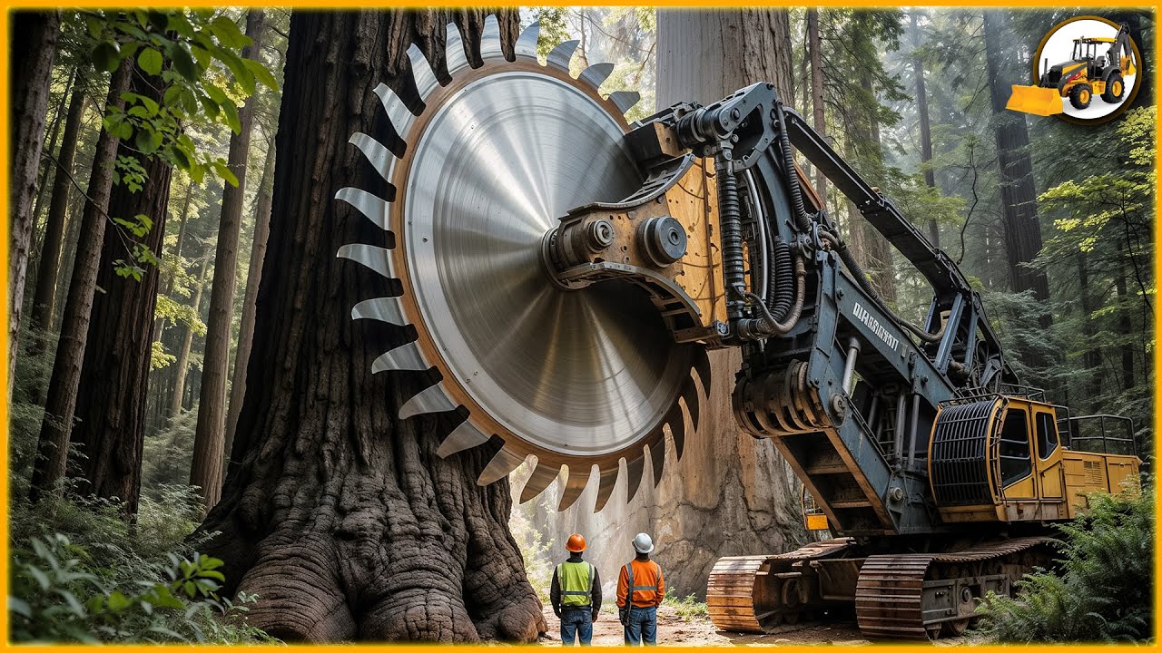 Fastest Firewood Processing Machine in Action 🔥 | World’s Most Powerful ...