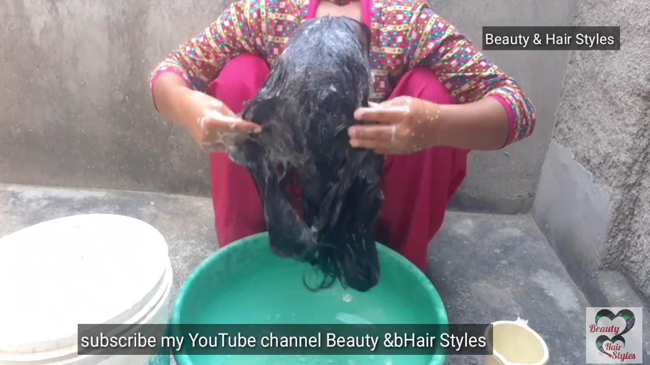 HAIR WASHING IN TUBES FULL LONG HAIR REAL SOUNDS || HAIR WASH TUBES ...