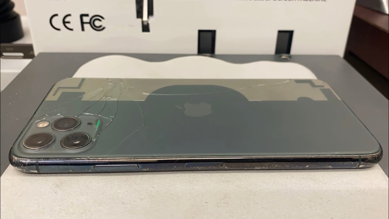 iPhone 11 Pro Max Backglass Replacement - Laser Machine Time Lapse ...