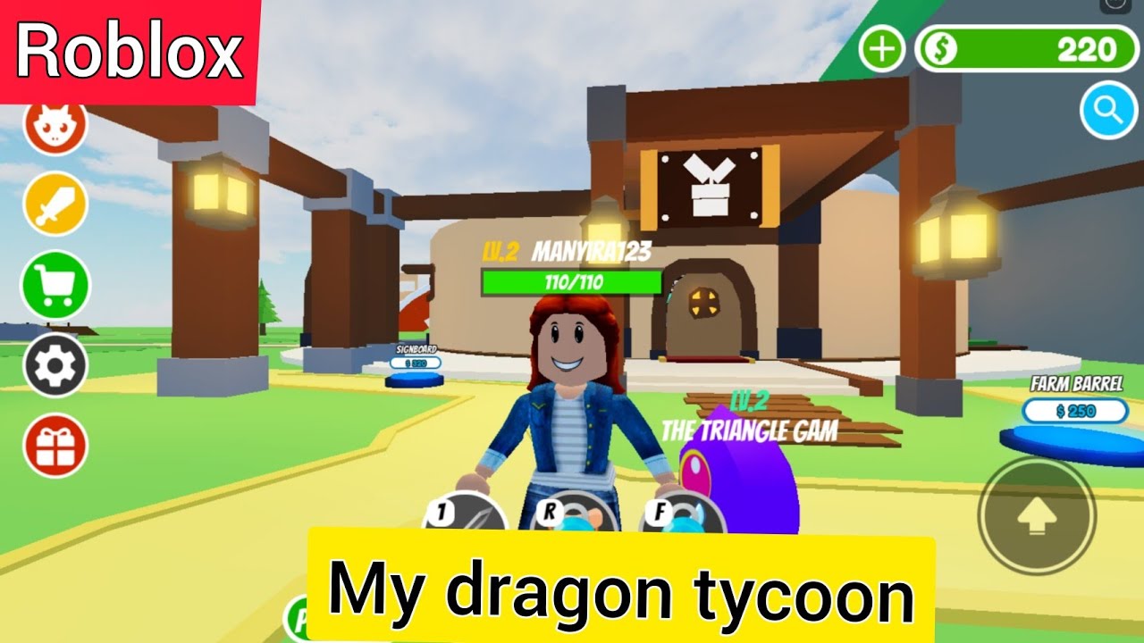 My dragon tycoon on Roblox./ I got my own dragon tycoon/Roblox. - YouTube