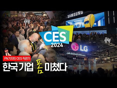 CES 2024에서 만난 대한민국...한국 기업 폼 미쳤다 I 파이낸셜뉴스, CES, 삼성, LG, 현대, SK, 전기차, AI - YouTube