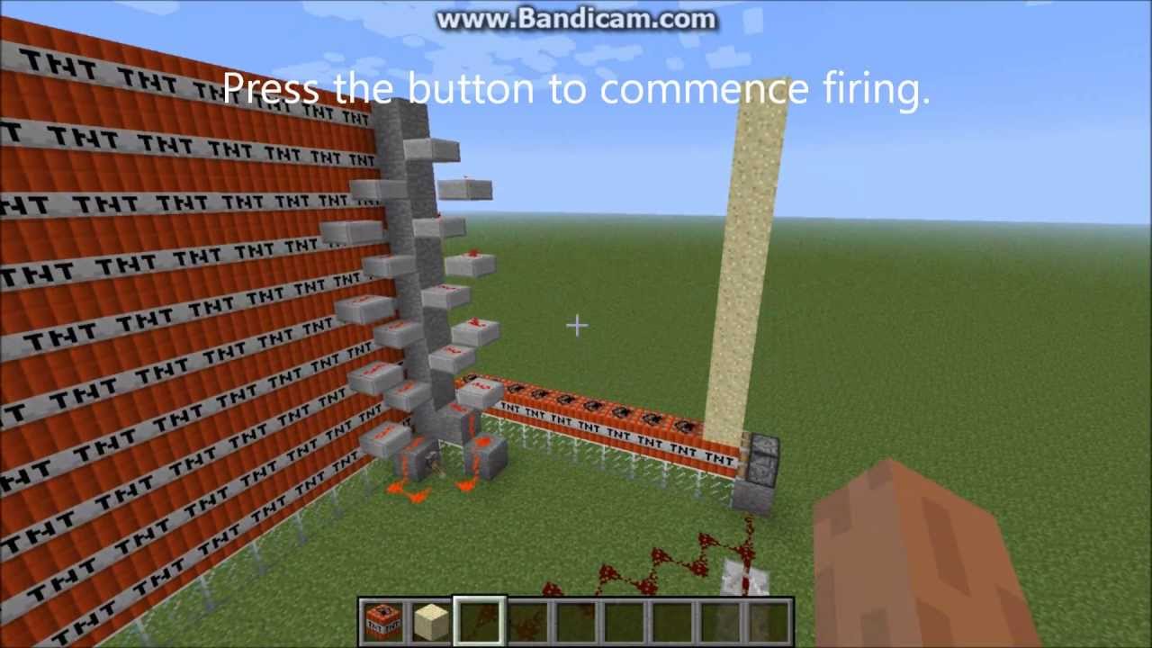 Minecraft - Highly Efficient Fully Automatic TNT Cannon (Tutorial ...