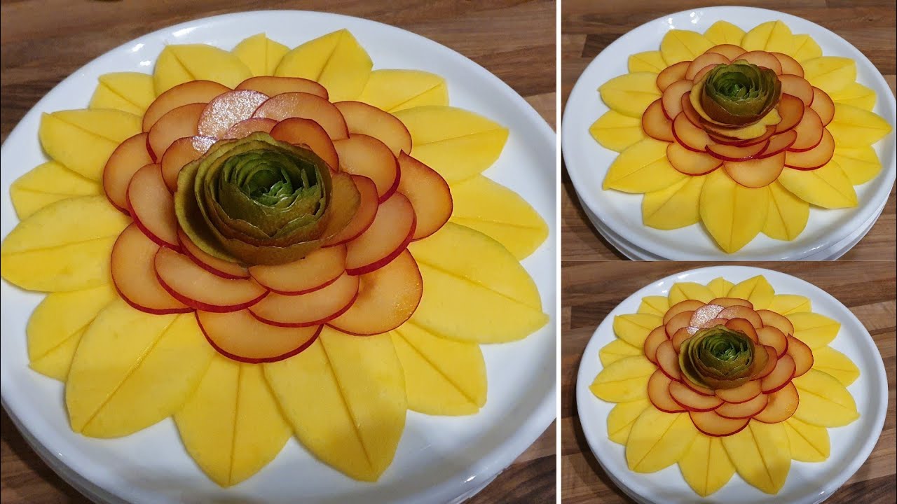 How to make beautiful vegetable cutting simple fast #p6/ Deco_Idea ...