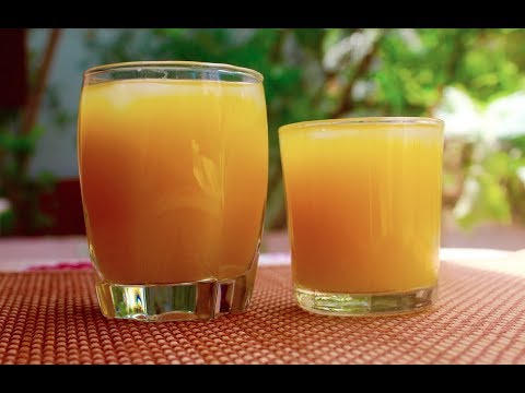 Homemade Mango Juice || Mango Syrup & Mango Ice || 2 in 1 Recipe - YouTube