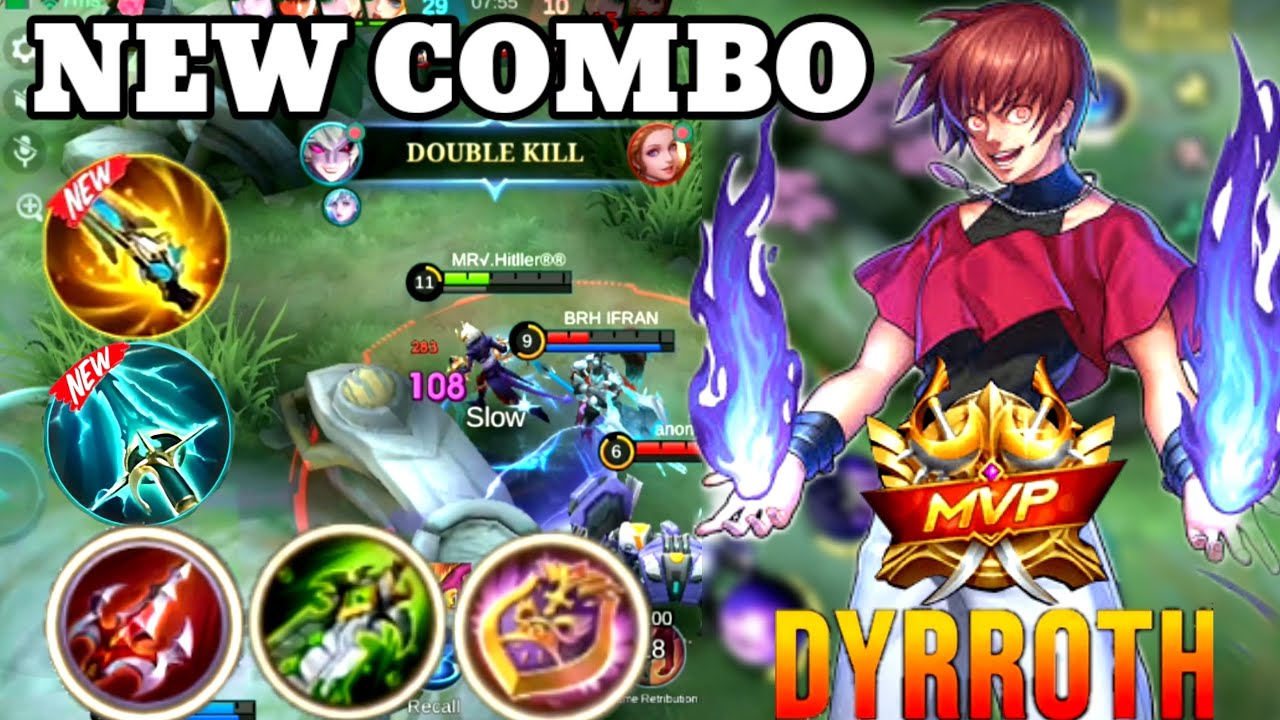 Best 1 Hit build Dyrotth || new combo dyrroth - YouTube
