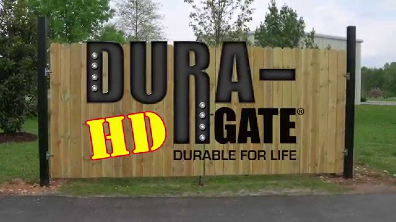 Dura-Gate HD Double Fence Gate Installation - YouTube
