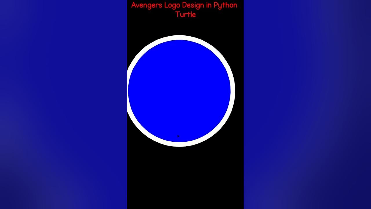 🐢🥰avengers Logo Design In Python Turtle Viral Shorts Python Coding Graphics Short Programming